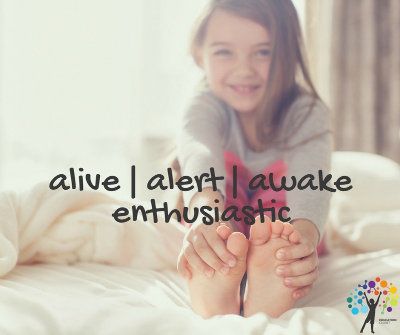 Alive, Alert, Awake, Enthusiastic!: Transition Activities | EducationCloset