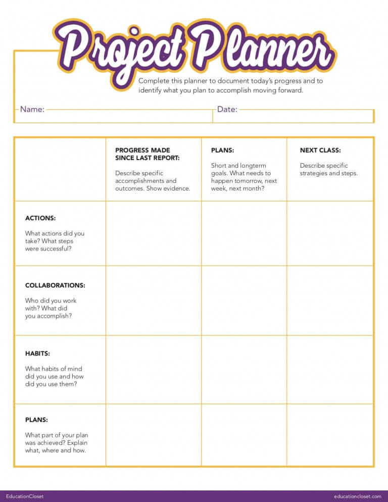 Using a Project Log as a Formative Assessment | EducationCloset