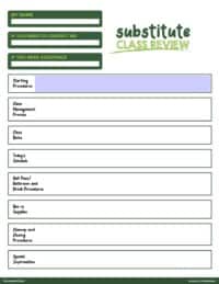 The Essential Substitute Teacher Folder - The Institute for Arts ...