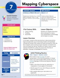 Free 7th Grade Cyberspace Lesson - Media Arts and Literacy