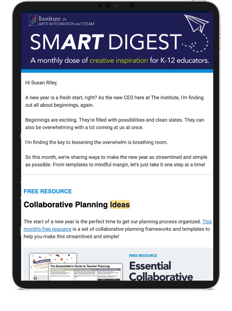 Become a Free Subscriber to the Institute's Monthly Email